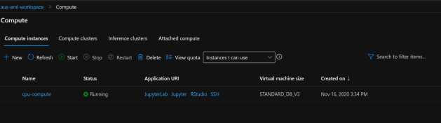 Different Computation Options on Azure Machine Learning | NaadiSpeaks