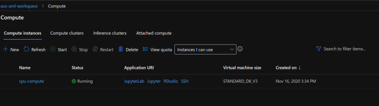 Different Computation Options on Azure Machine Learning | NaadiSpeaks